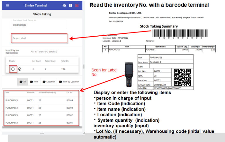 Easy installation of barcode terminals | SimLex Business software ...