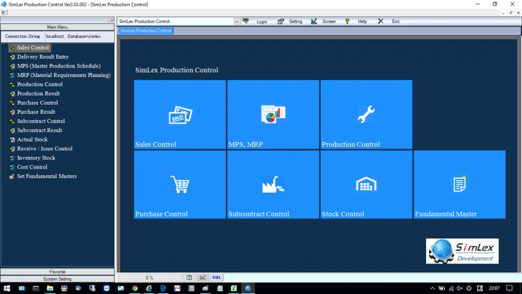 | SimLex | Production Control for Thailand and Indonesia | SimLex Business software (authorized ...